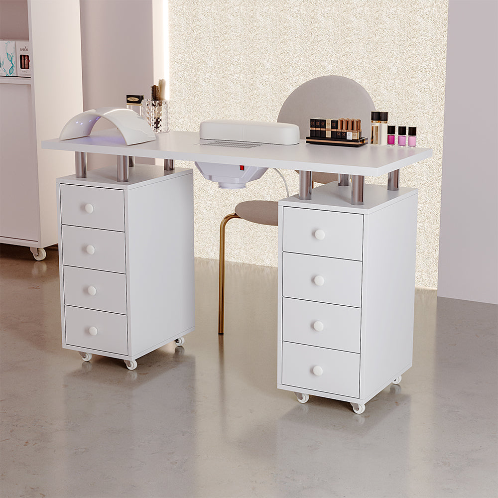 Modern Manicure Table With 8-Drawer